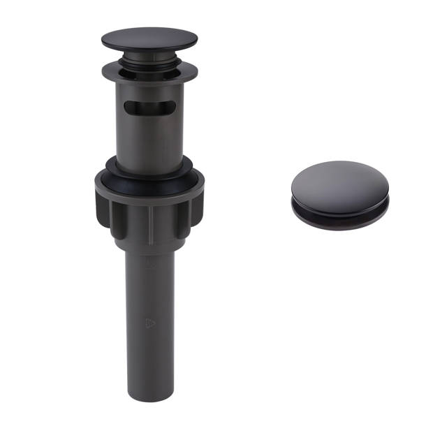 WOWOW Pop-Up Bathroom Sink Drain with Overflow & Reviews | Wayfair