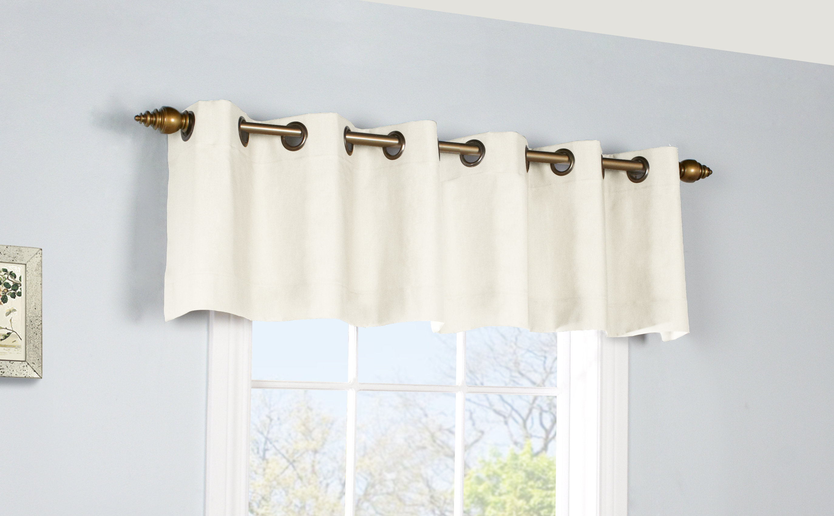 August Grove® Kalum Insulated Grommet 40" Window Valance & Reviews ...