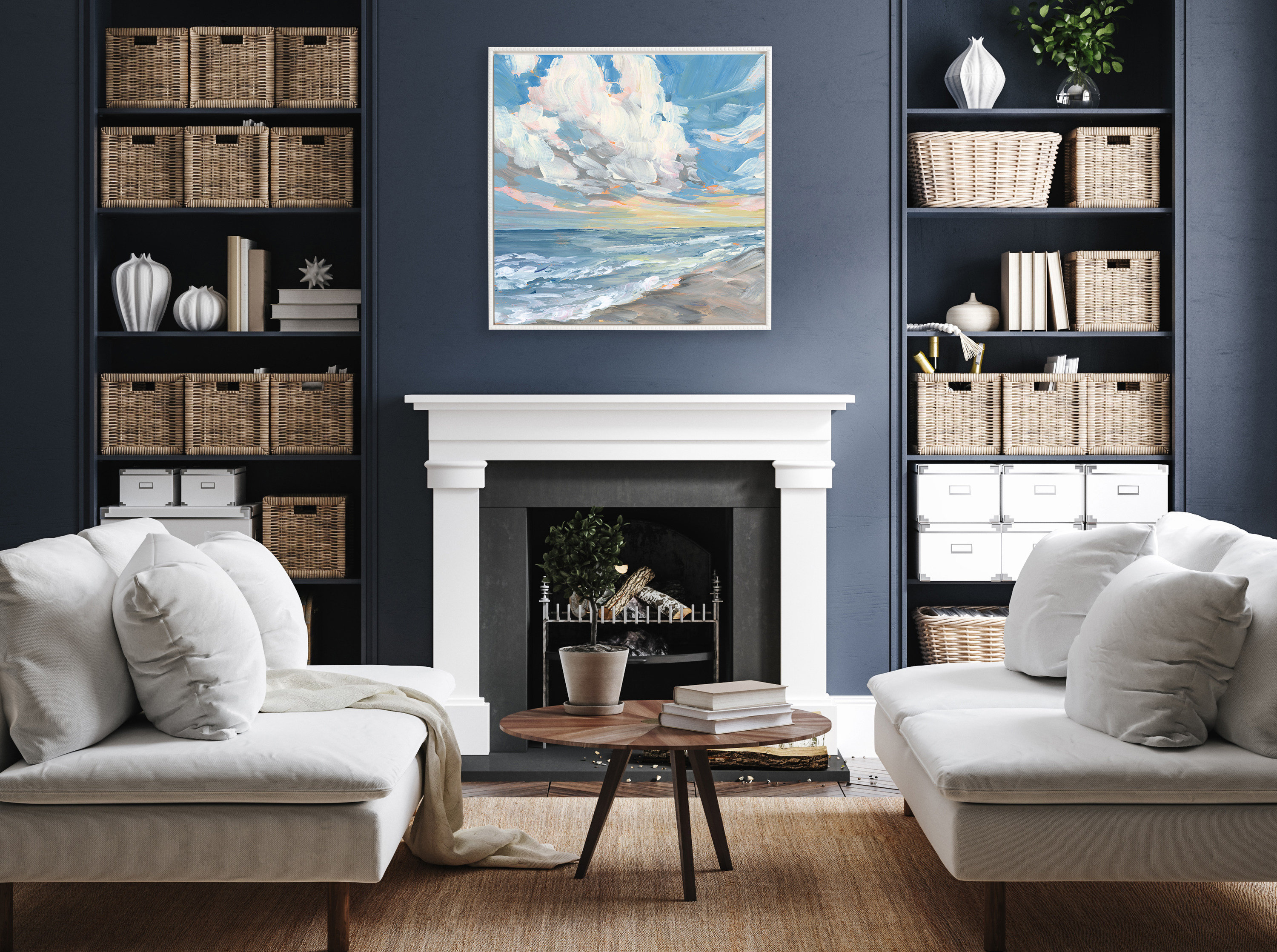 Lark Manor™ Fort Myers Beach by Emily Kenney Framed Canvas Wall Art ...
