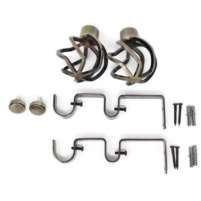 Darby Home Co Braithwaite Double Curtain Rod & Reviews | Wayfair