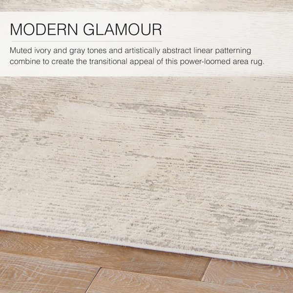 Brayden Studio® Averill Gray/Ivory Rug & Reviews | Wayfair