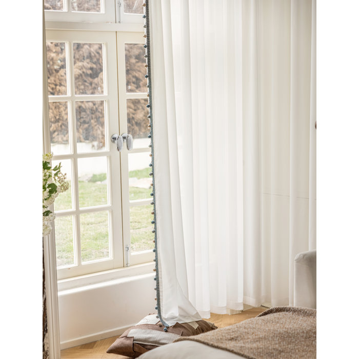 Visionary Home Mira Rayon Sheer Curtain Pair & Reviews | Wayfair