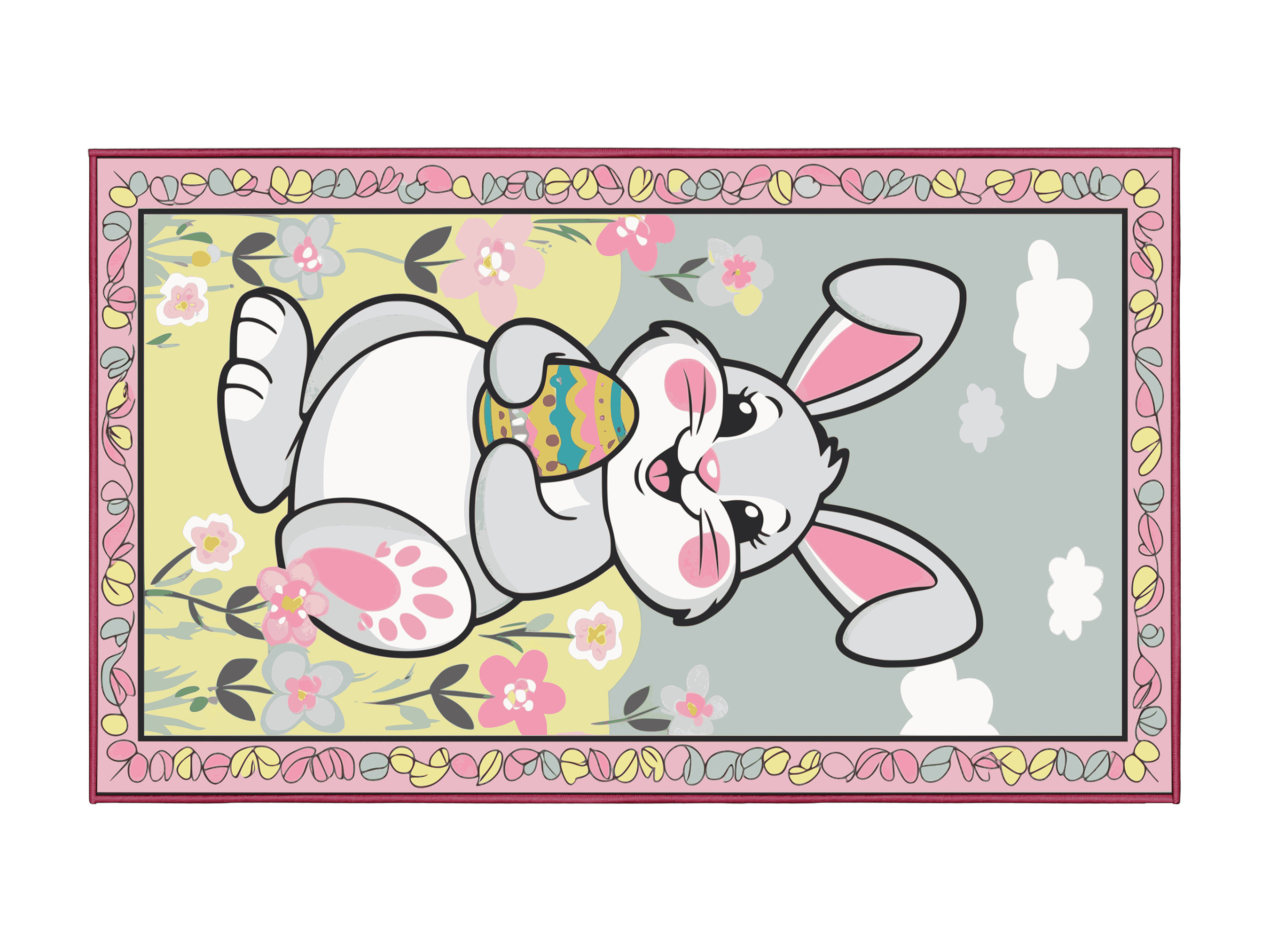 The Holiday Aisle® Easter Spring Holiday Rug | Wayfair