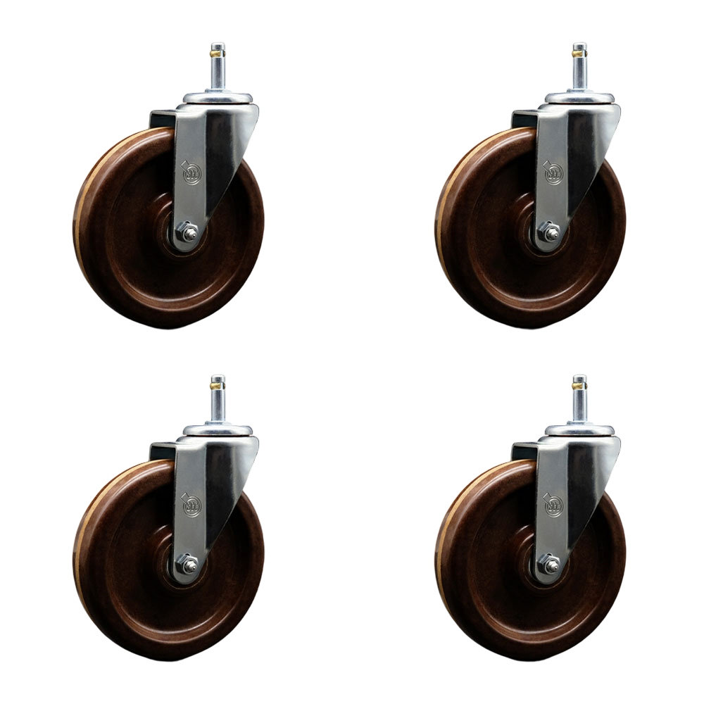 Service Caster High Temp Swivel Grip Ring Stem Caster | Wayfair