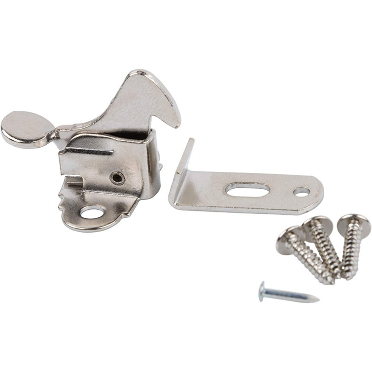 UNIQANTIQ HARDWARE SUPPLY Nickel Plated Spring Action Elbow Door Catch ...