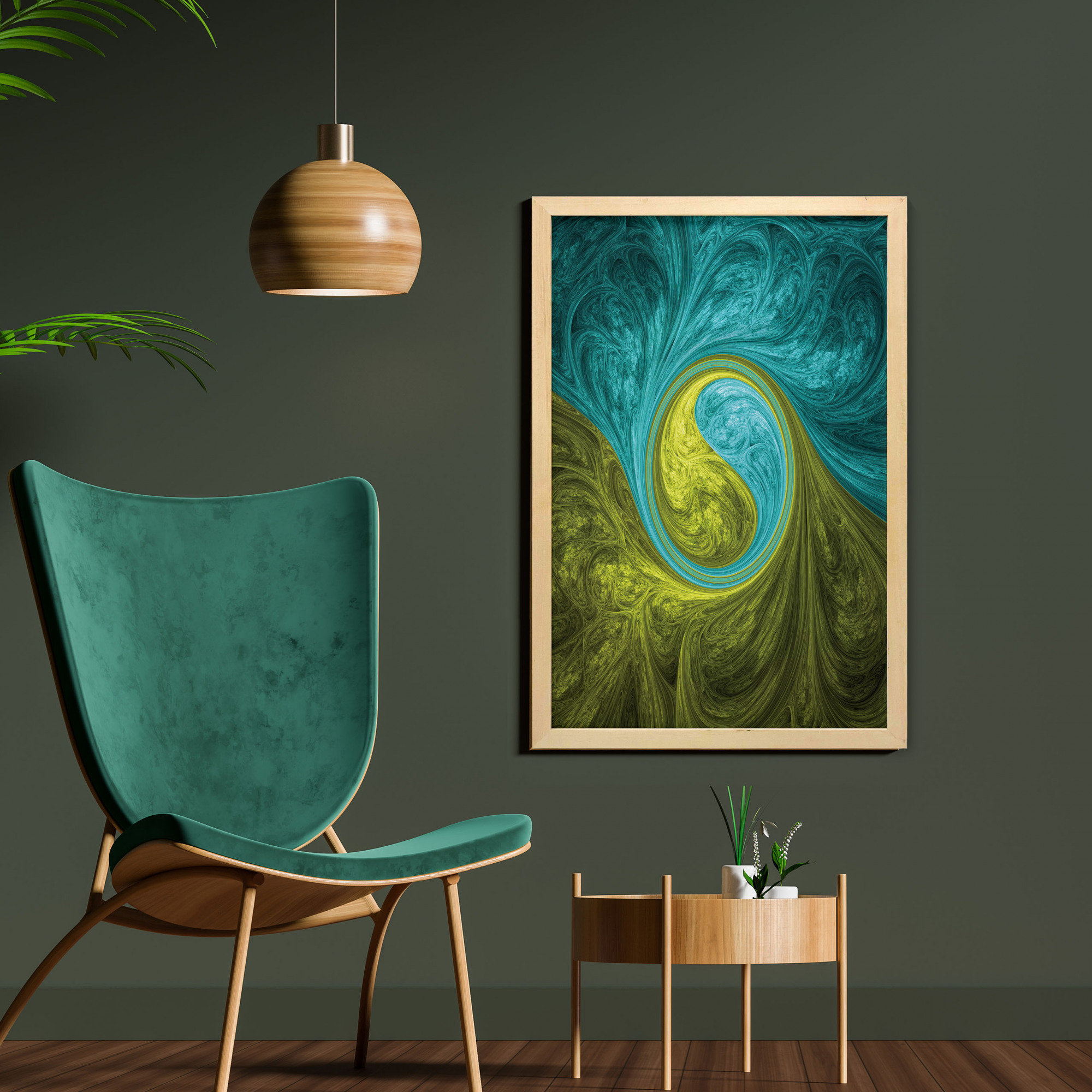 East Urban Home Eastern Spiral Psychedelic Design Sunny Side Motif ...