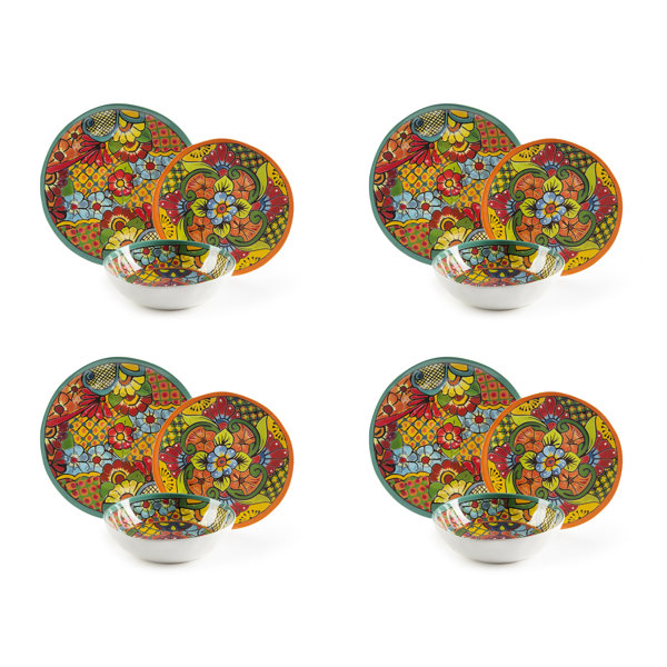 Excelsa Porcelain Dinnerware - Set of 12 | Wayfair.co.uk