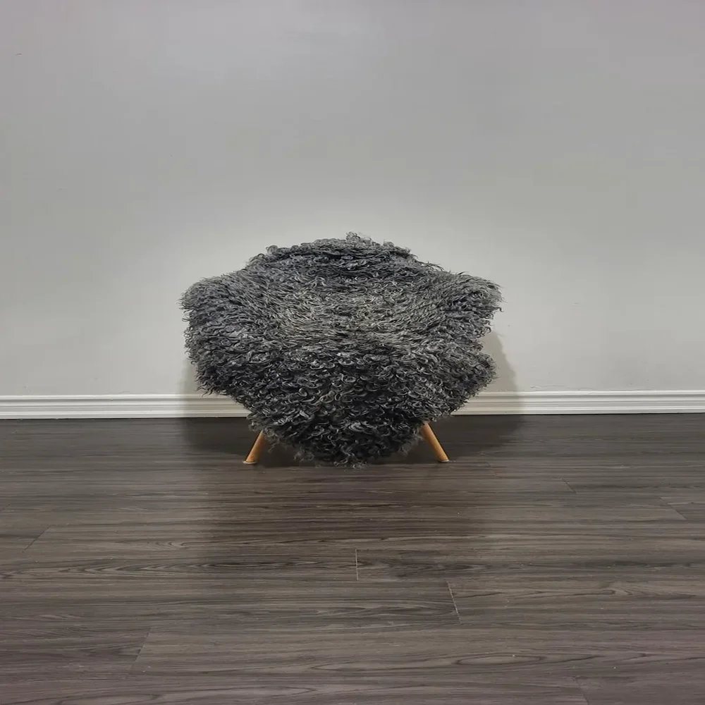 Foundry Select Gotland Sheepskin Rug - Curly Sheepskin Rug - Swedish ...