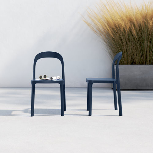Modern Blue Outdoor Dining Chairs | AllModern