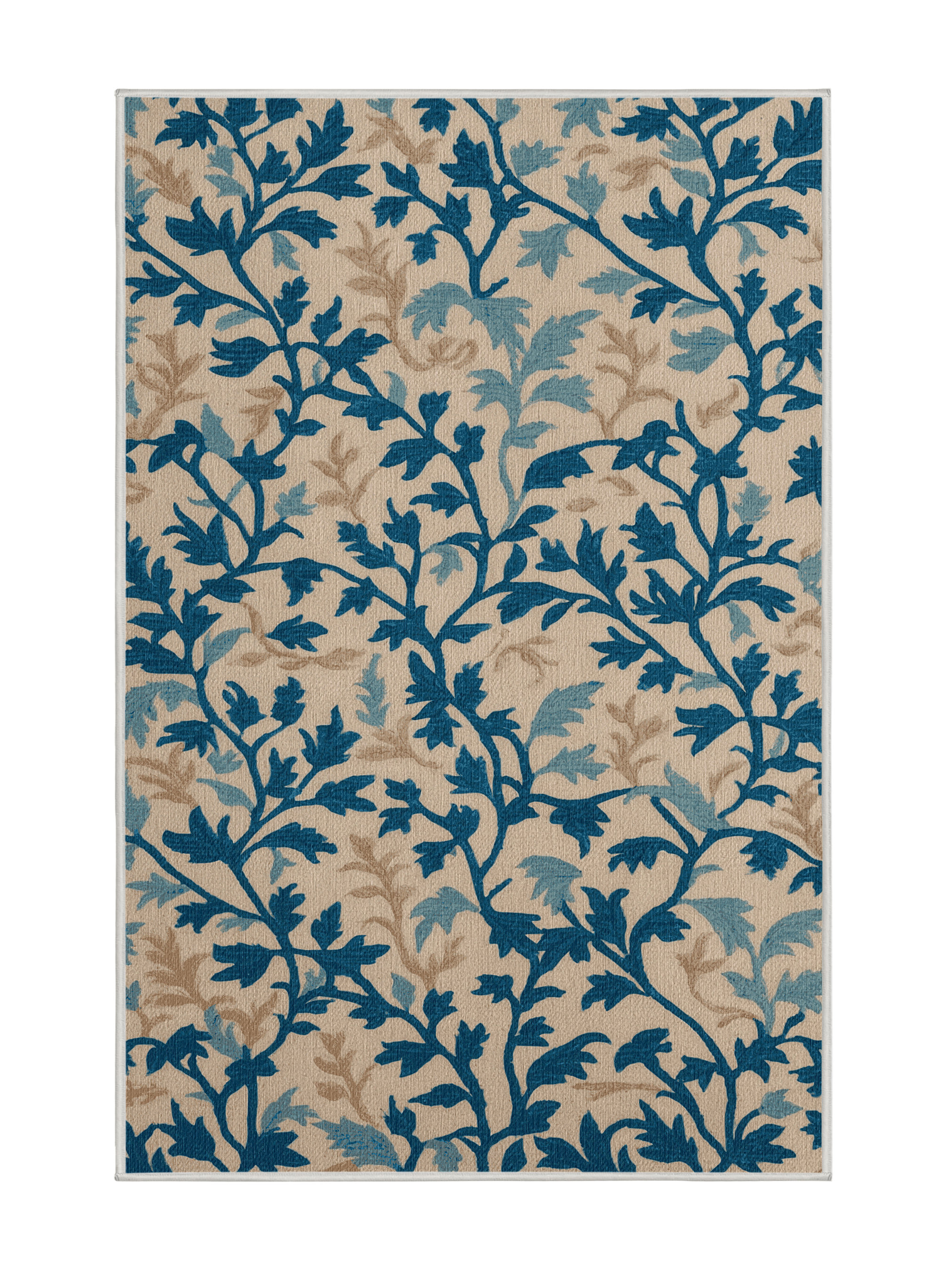 Rosecliff Heights Washable Coastal Vines Coastal Area Rug | Wayfair