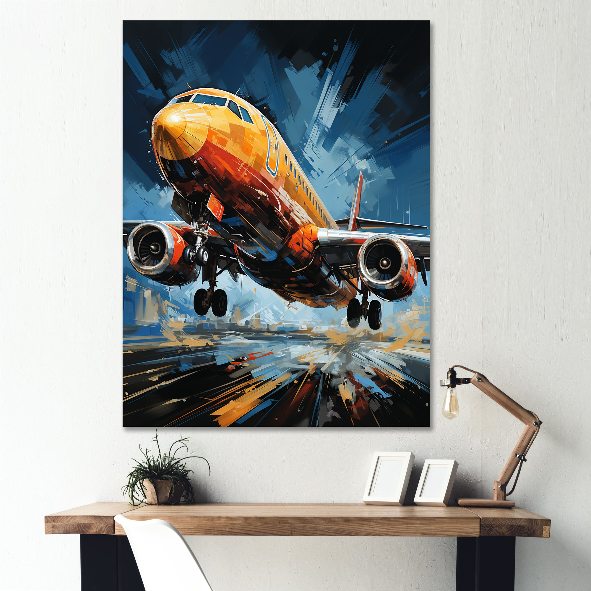 Latitude Run® Plane In Dynamic Journey - Plane Canvas Wall Art ...
