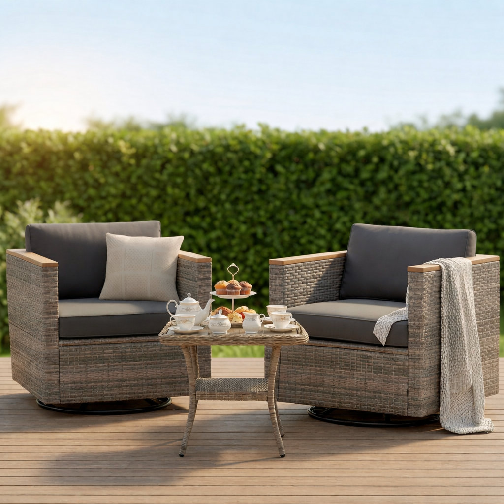 Ebern Designs Artique Crofoot 2 - Person Outdoor Seating Group | Wayfair