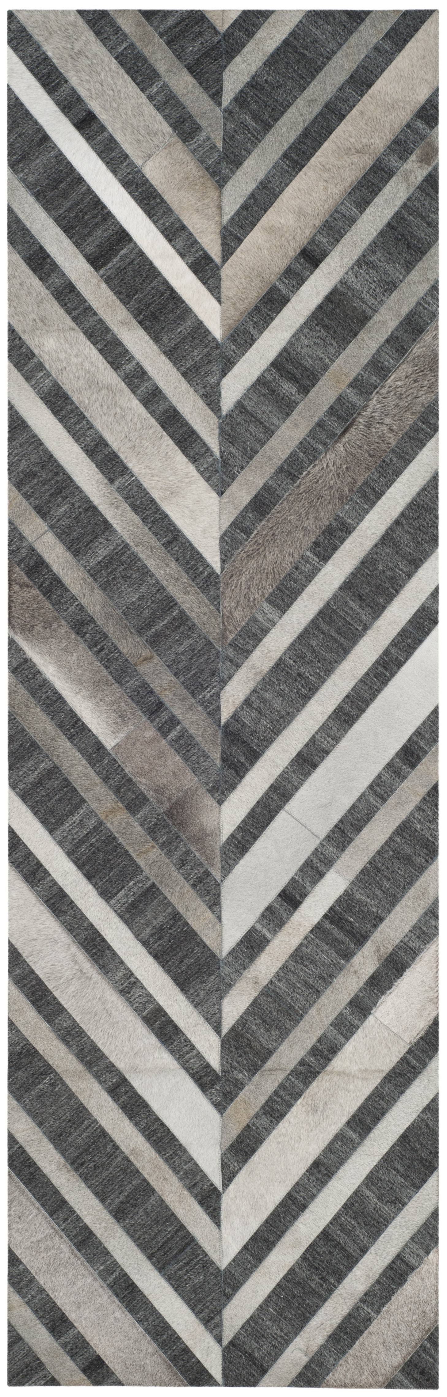 Brayden Studio® Sevastopol Hand Woven Leather And Viscose Geometric Rug ...