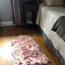 Mercer41 Ervin Dusty Rose Faux Sheepskin Flokati Washable Area Rug ...