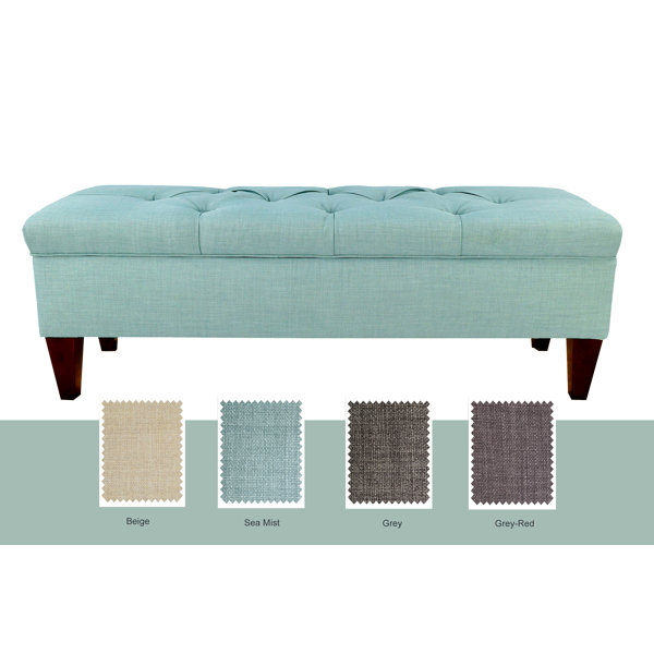 Charlton Home® Conyers Upholstered Flip Top Storage Bench & Reviews ...