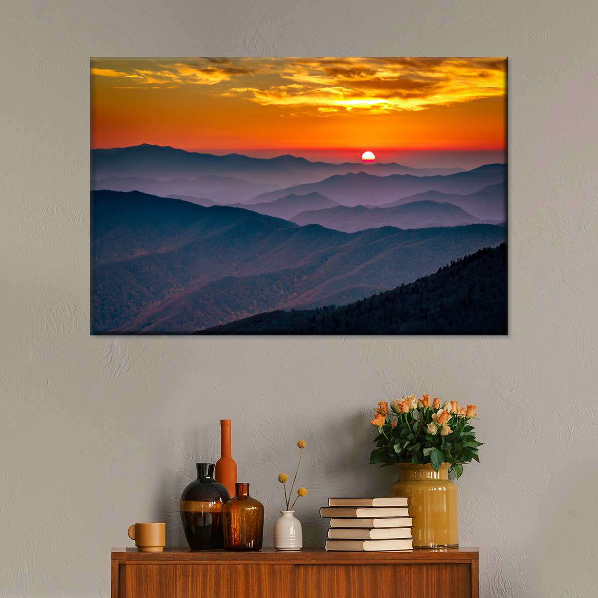 Elephant Stock Blue Ridge Mountains " Blue Ridge Mountains Canvas Print ...