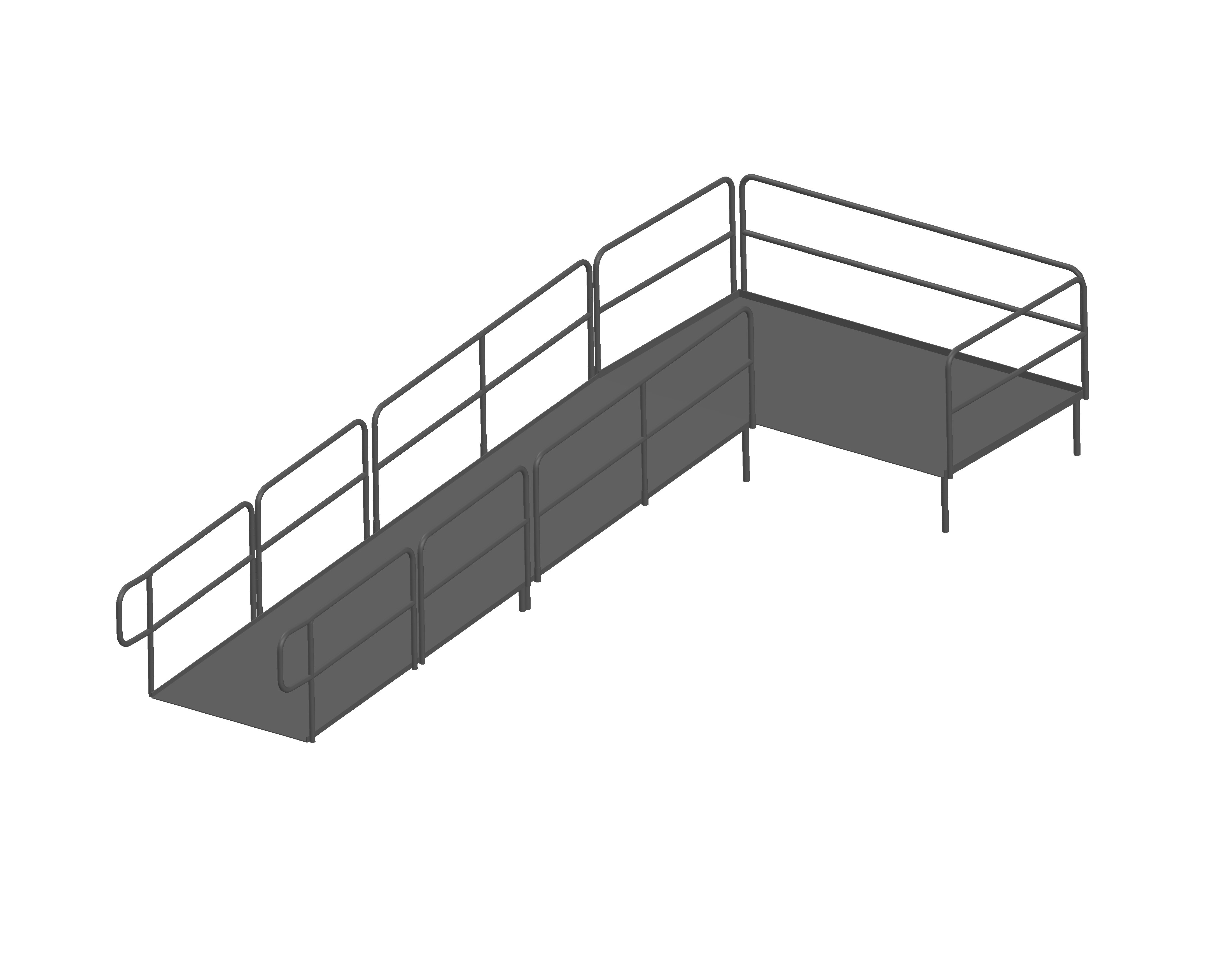 AmTab Manufacturing Corporation Stage Ramp 22' x 8', 16" High Stage ...