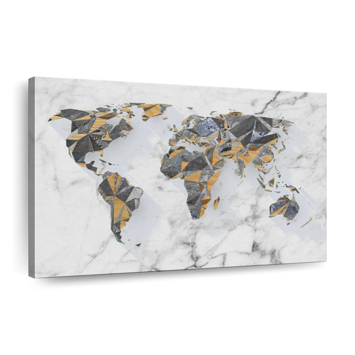 Elephant Stock «Geo Marble World Map», reproduction sur toile - Wayfair ...