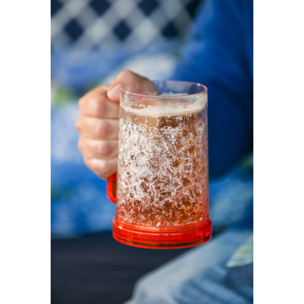 Cypress 4-Piece 16 oz. Freezable Plastic Beer Mug Set & Reviews | Wayfair