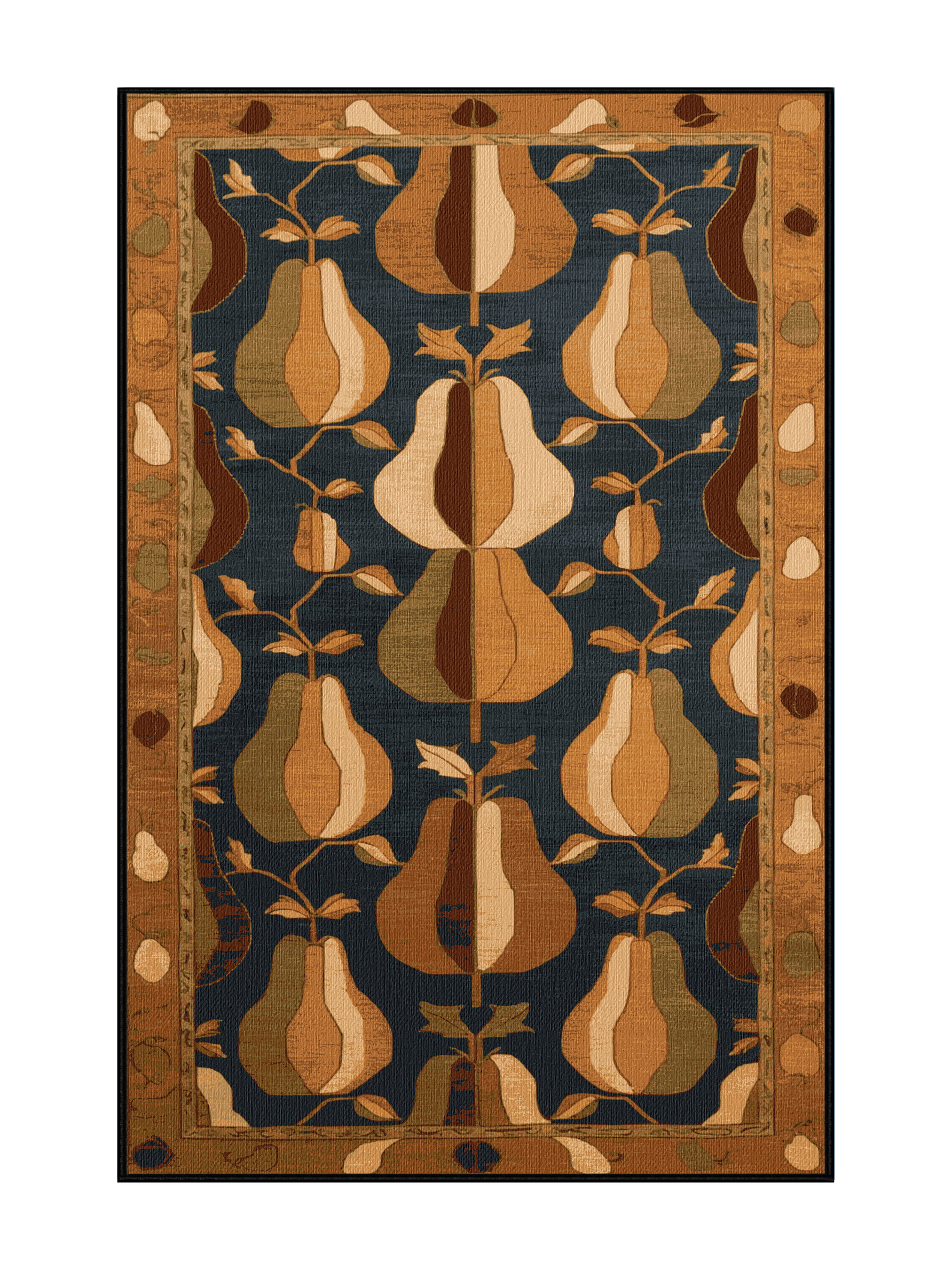 One Allium Way® Washable Pear Asian Fruits Area Rug | Wayfair