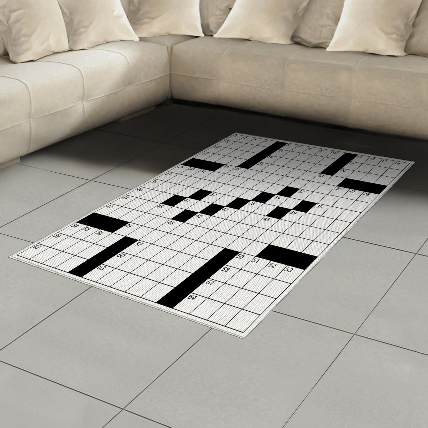 East Urban Home Word Search Game High Density Long Fiber Poly Threads ...