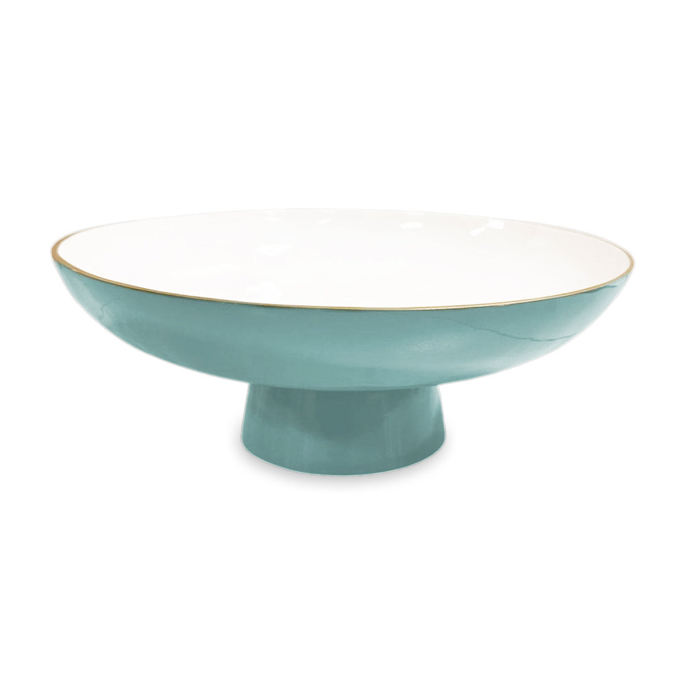 Beatriz Ball ENCANTO Carnaval Large Pedestal (Turquoise And White ...