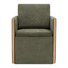 Wade Logan® Upholstered Dining Chairs with Casters & Reviews | Wayfair