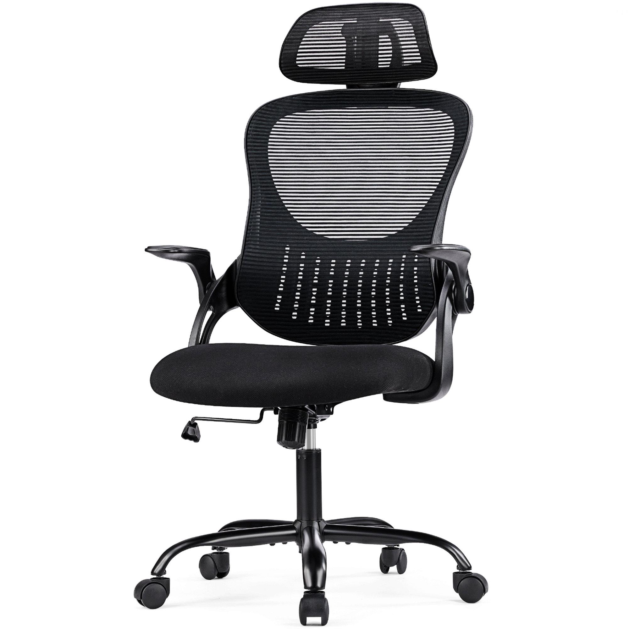 Inbox Zero Office Chair, Swivel Chair With Wheels, Single Chair | Wayfair
