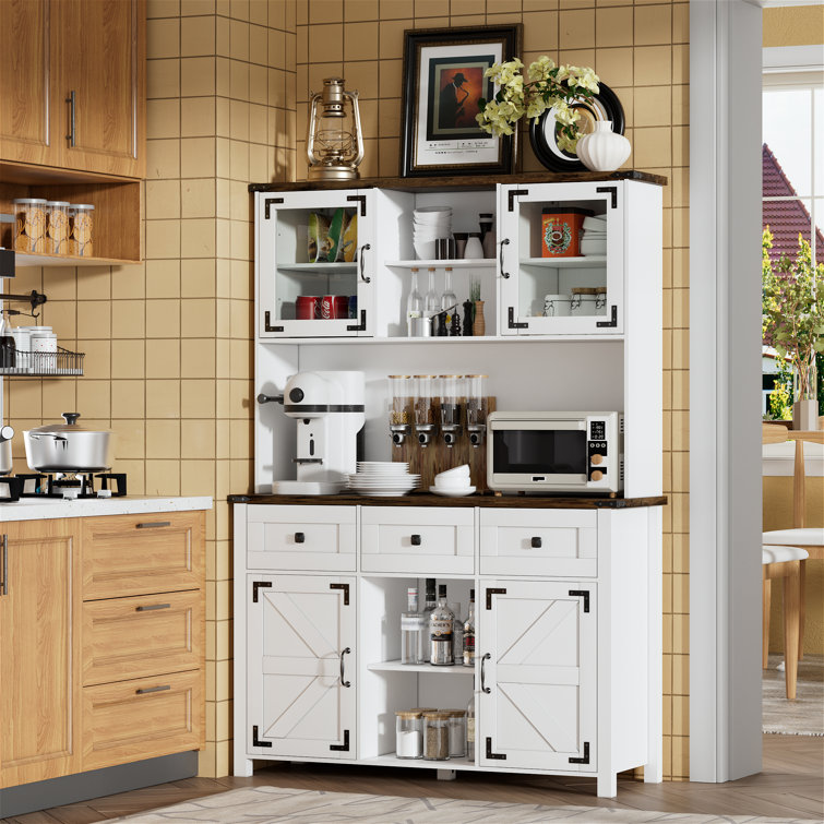 Citali Kitchen Pantry Cabinet, 68'' Kitchen Hutch (Incomplete//1 Box Only)