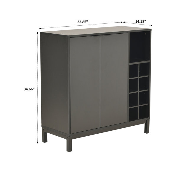 17 Stories Thary 33.85'' Bar Cabinet - Wayfair Canada