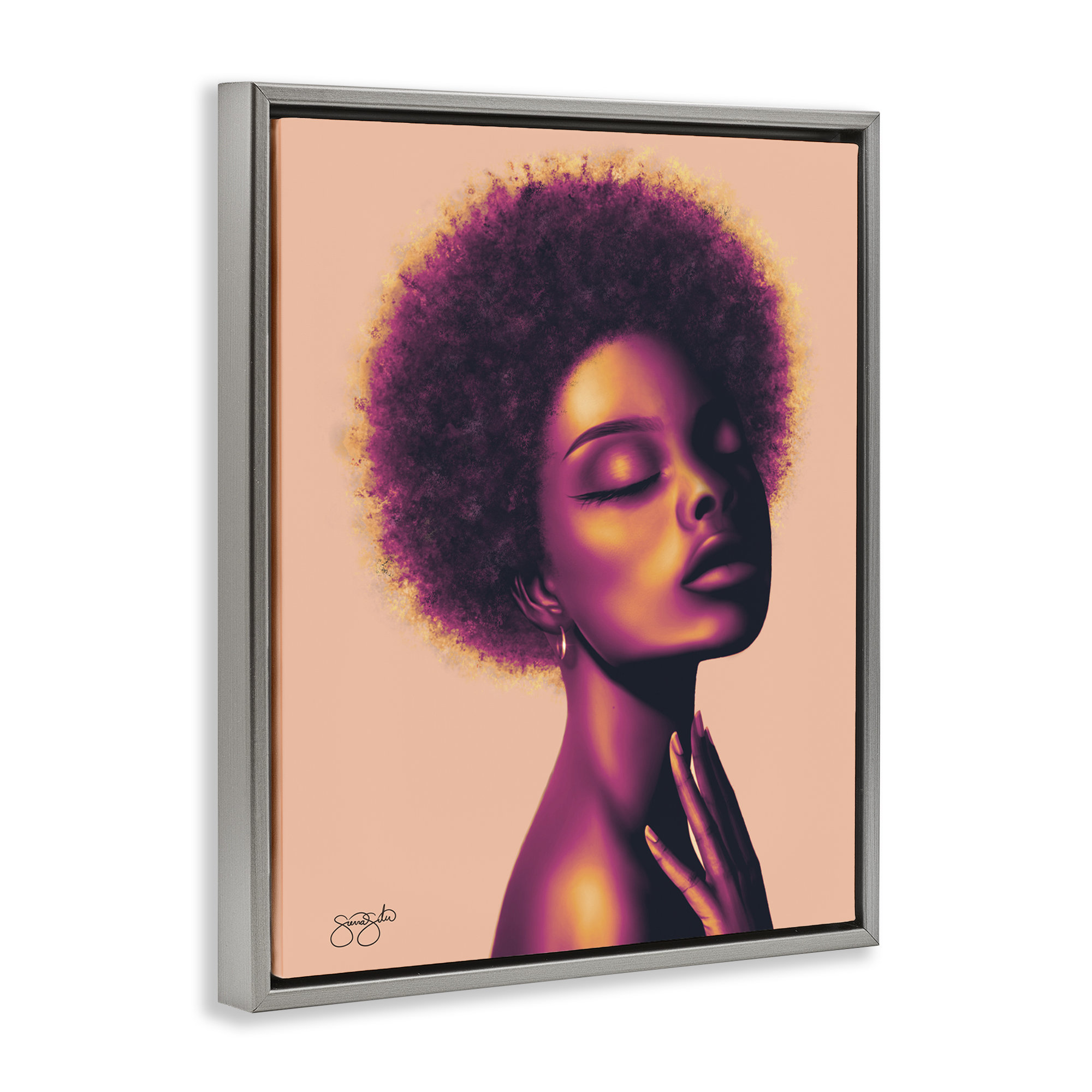 Dovecove Maya Portrait Floating Frame, design by Sierra Siler | Wayfair