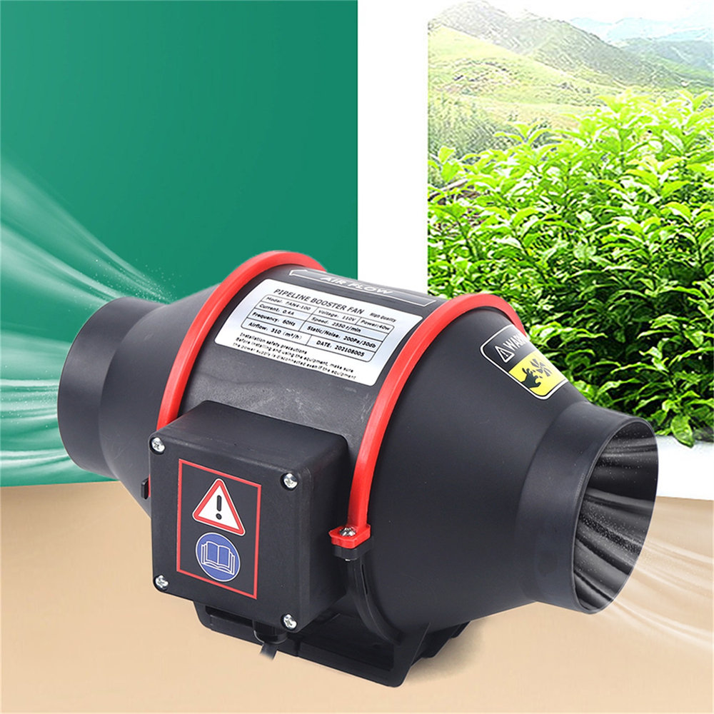 SUNYOU 4-Inch Round Duct Fan Ventilation Exhaust Fan - Wayfair Canada