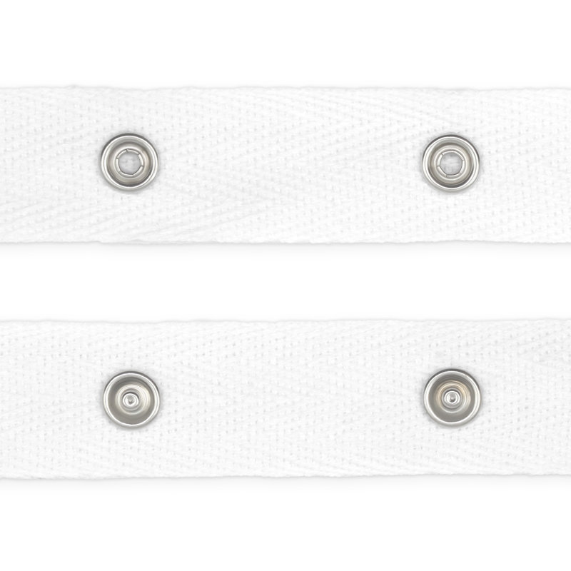 Dritz Cotton Snap Tape, 12 Snaps, 8-Yards, White | Wayfair