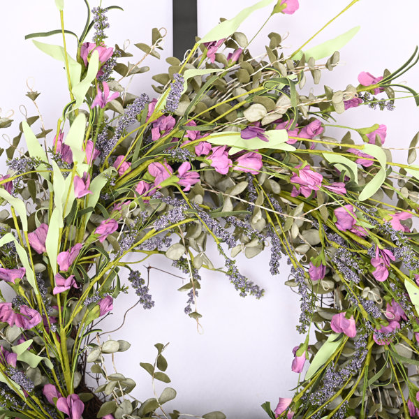 Primrue 26" Spring Summer Mini Eucalyptus Front Door Wreath & Reviews ...