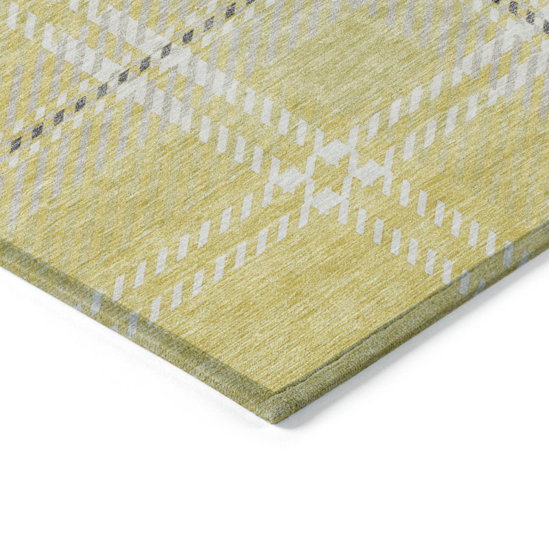 HomeRoots Rectangle Machine Woven Area Rug | Wayfair