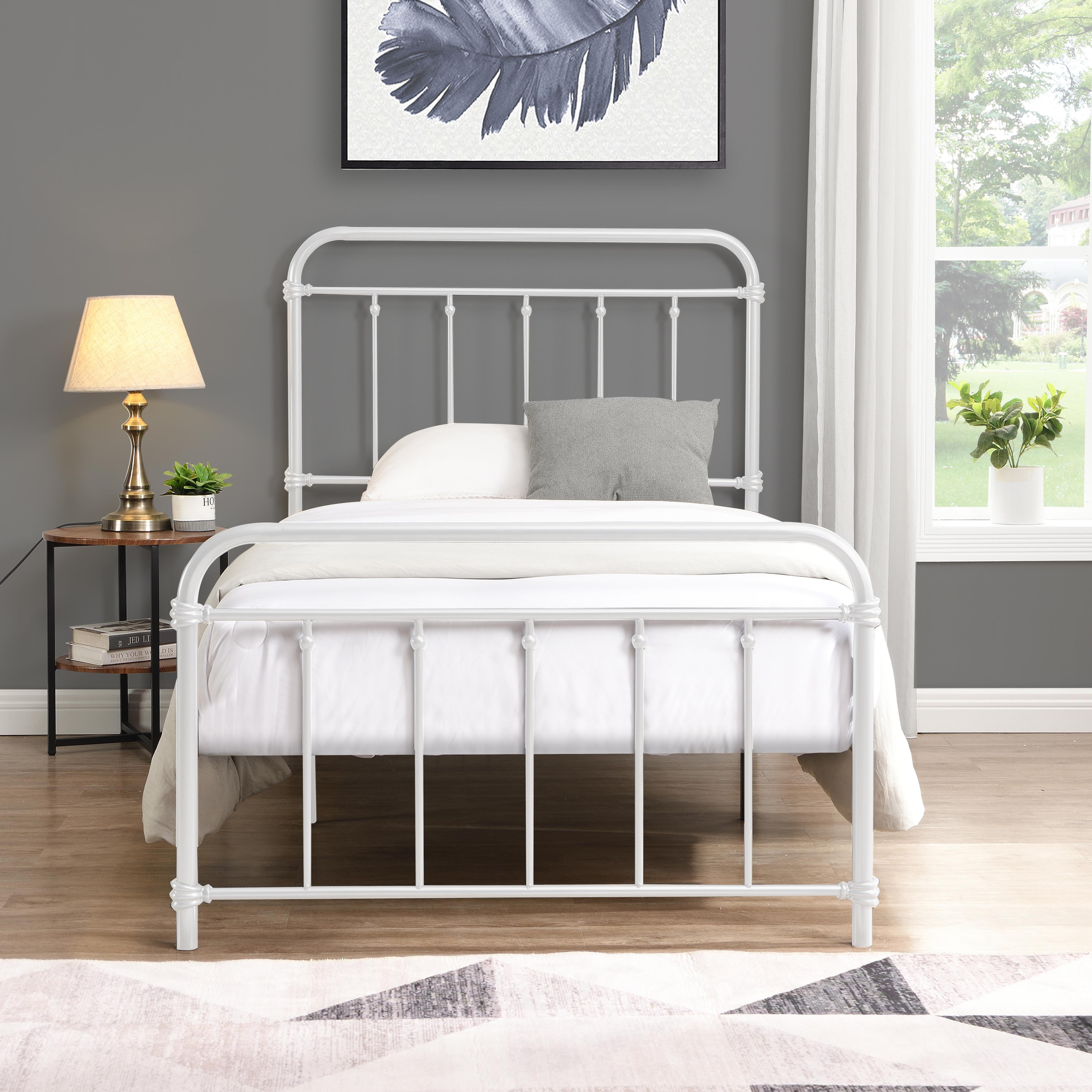 Sand & Stable™ Justine Full Metal Farmhouse Classic Platform Bed (Fully ...