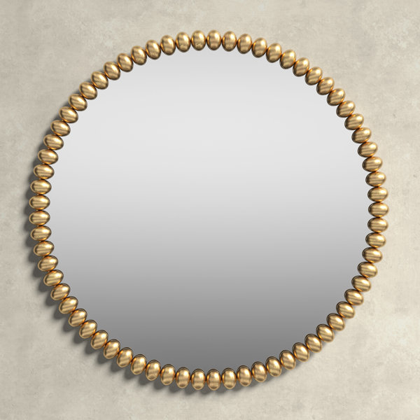 Birch Lane™ Herb Round Gold Mirror & Reviews | Wayfair