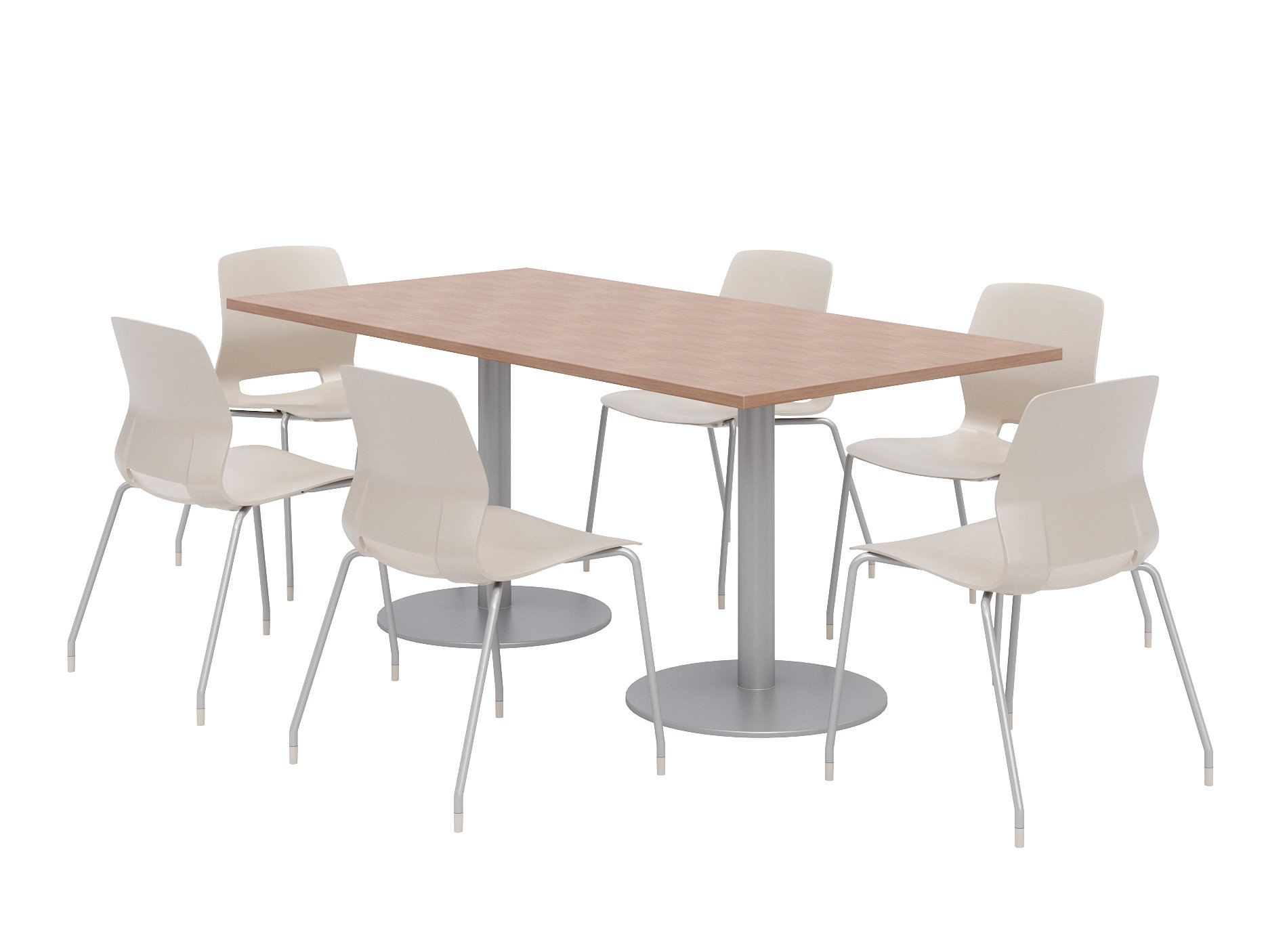 KFI Studios 72" L Rectangular Breakroom Table and Chair Set | Wayfair