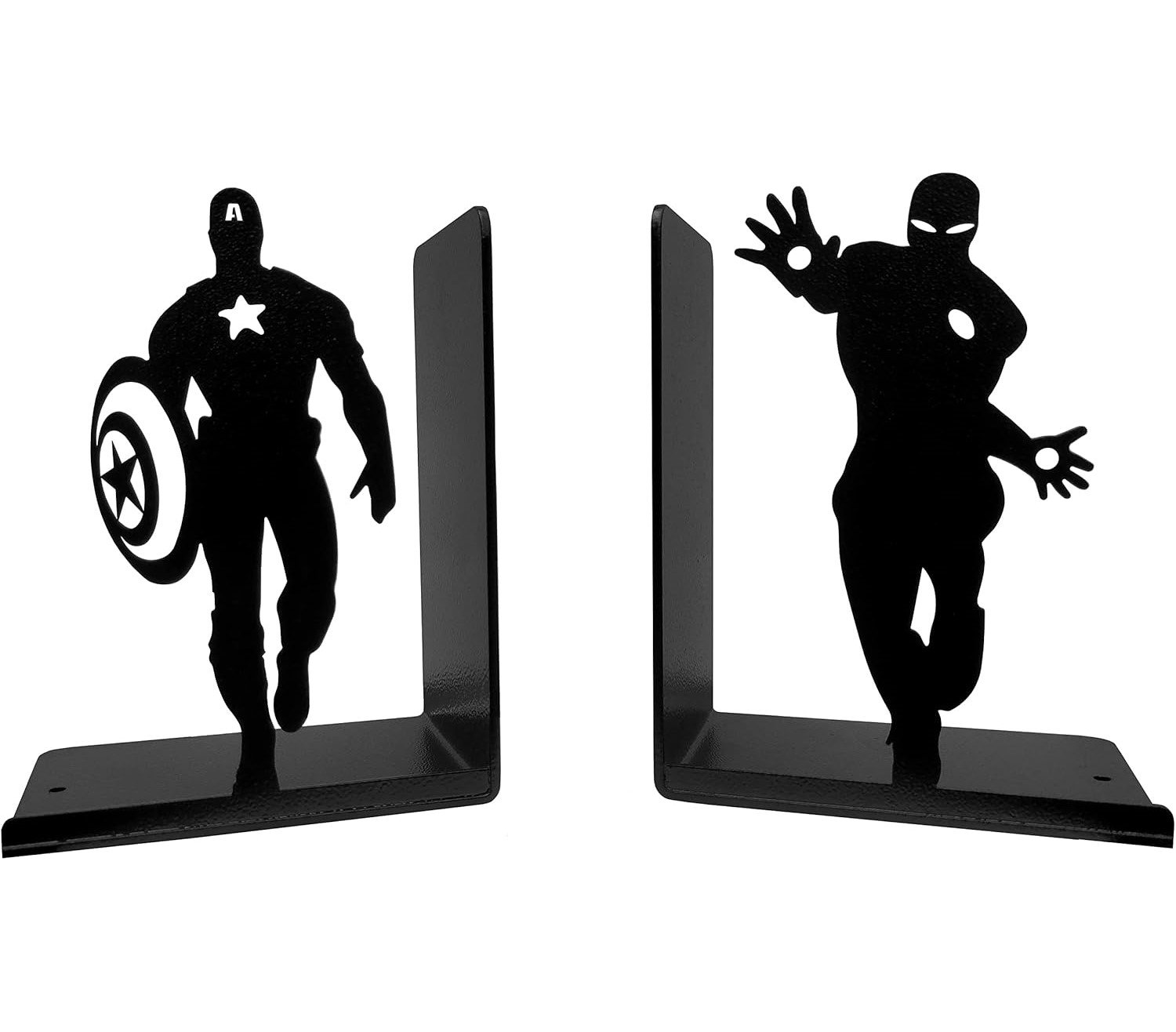 IMPIAR Superhero Bookends Non-Skid Book Holders For Shelves Table Heavy ...