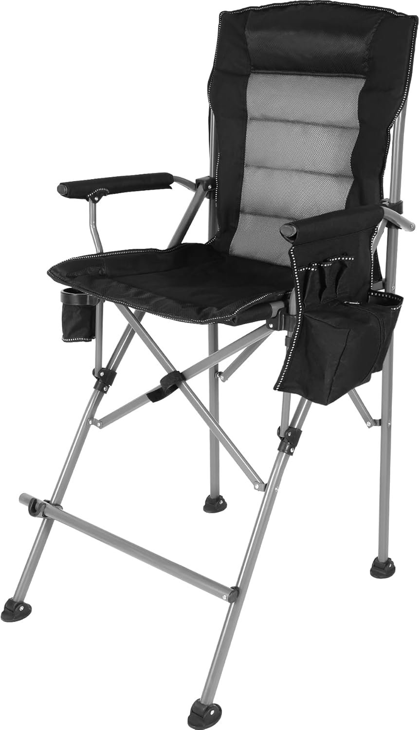 Rosecliff Heights Extra Tall Folding Chairs For Adults 330Lbs, Portable ...
