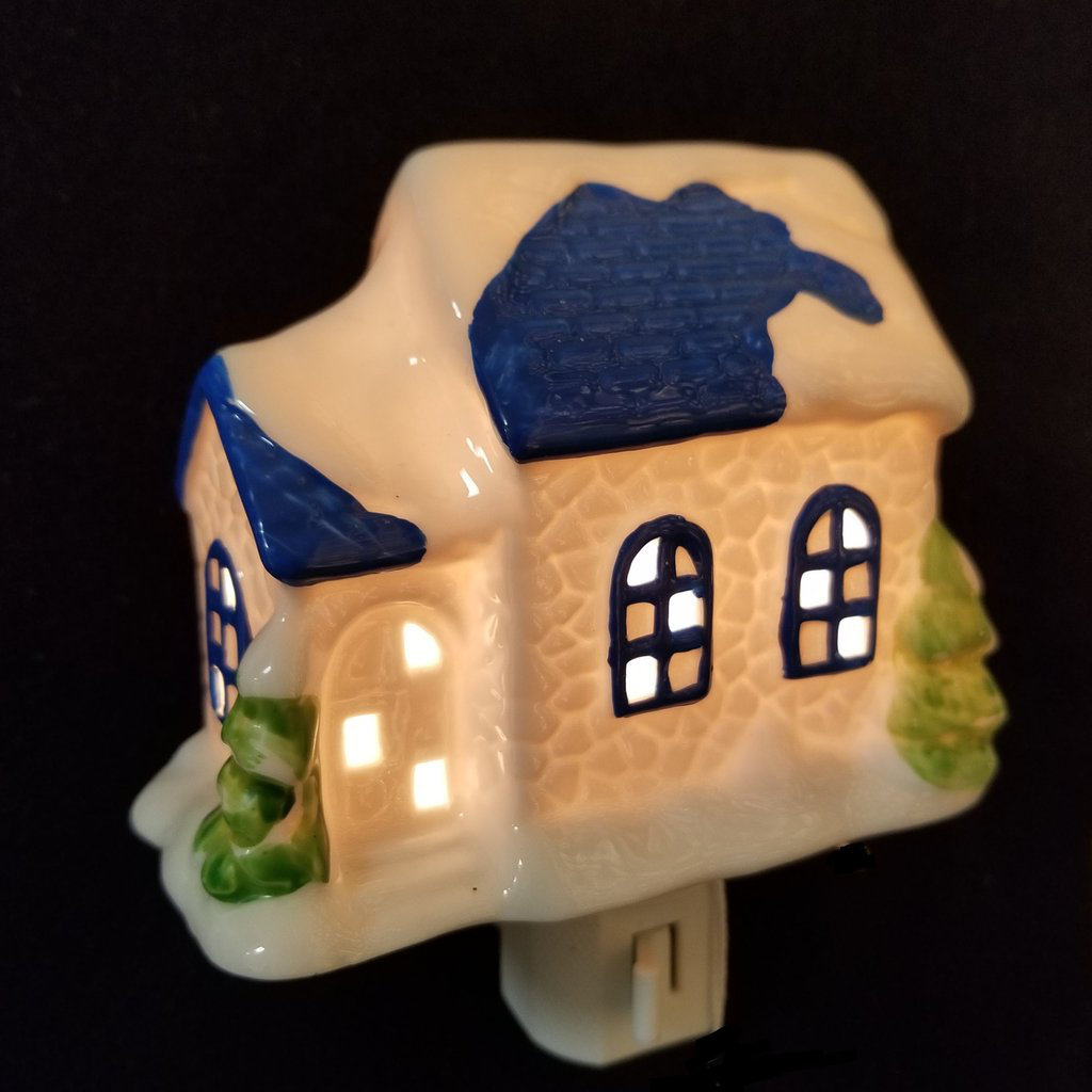 Trinx Jordanson Snow Covered House Night Light | Wayfair