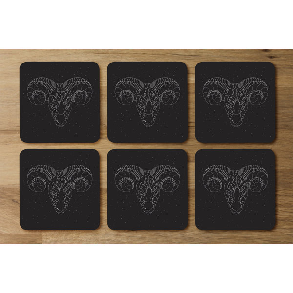 East Urban Home Square 6 Piece Coaster Set | Wayfair.co.uk