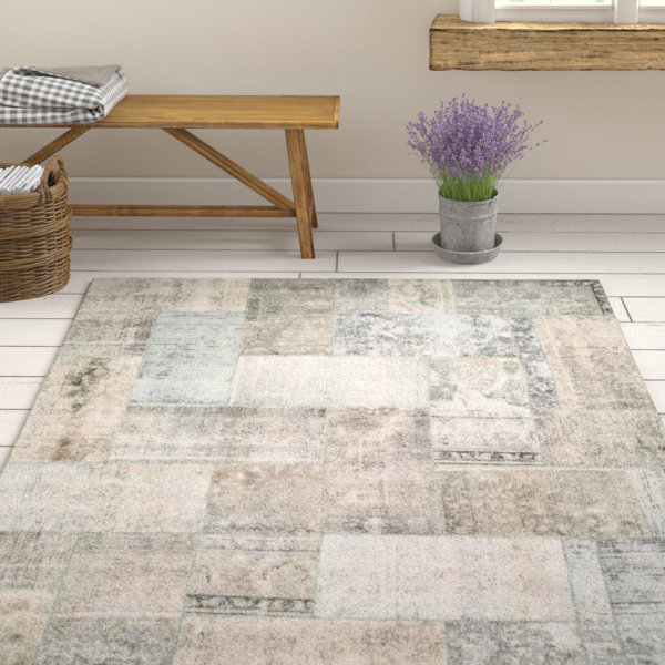 One Allium Way® Parshall Spice Market Hand Knotted Wool Pile Abstract ...