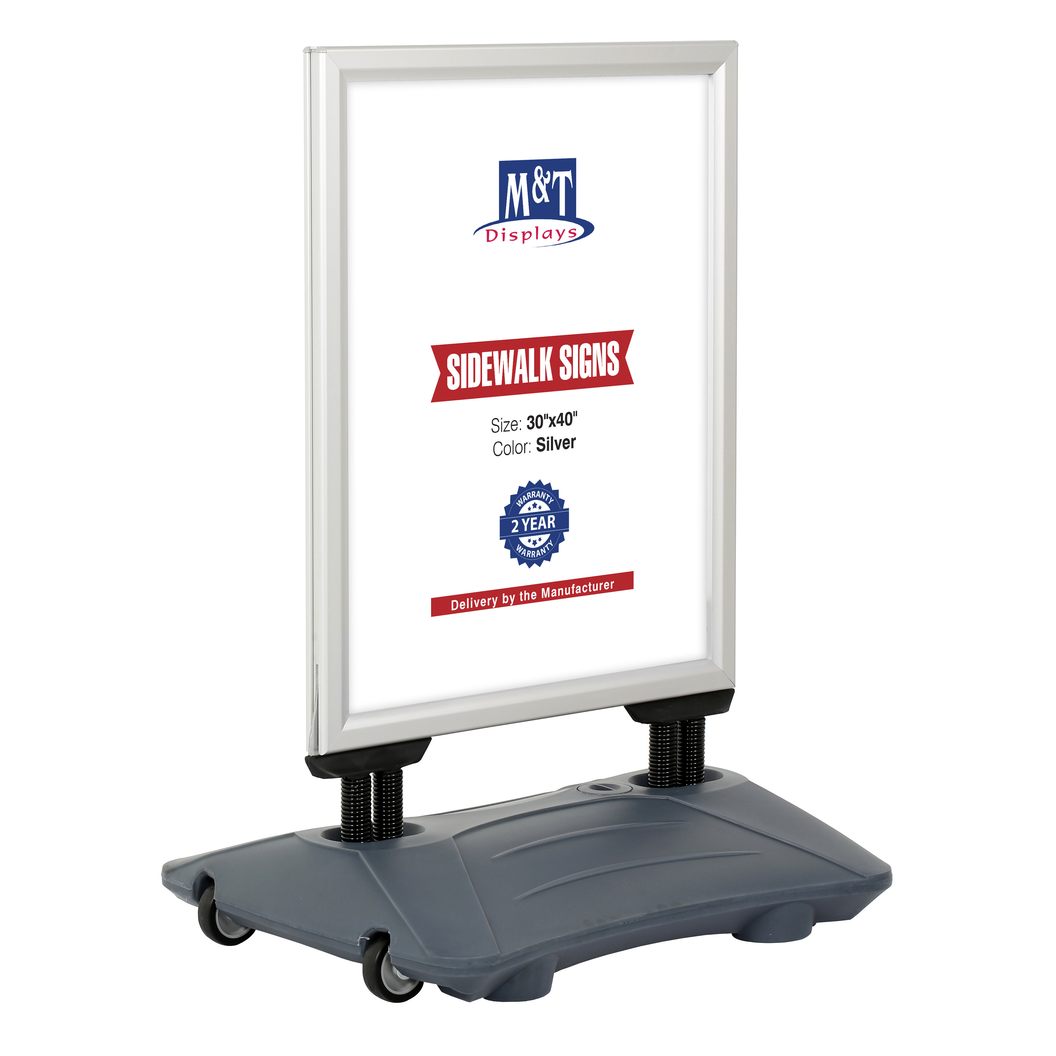 MT Displays Windpro Weather Resistant Outdoor Curb Sidewalk Sign Holder ...