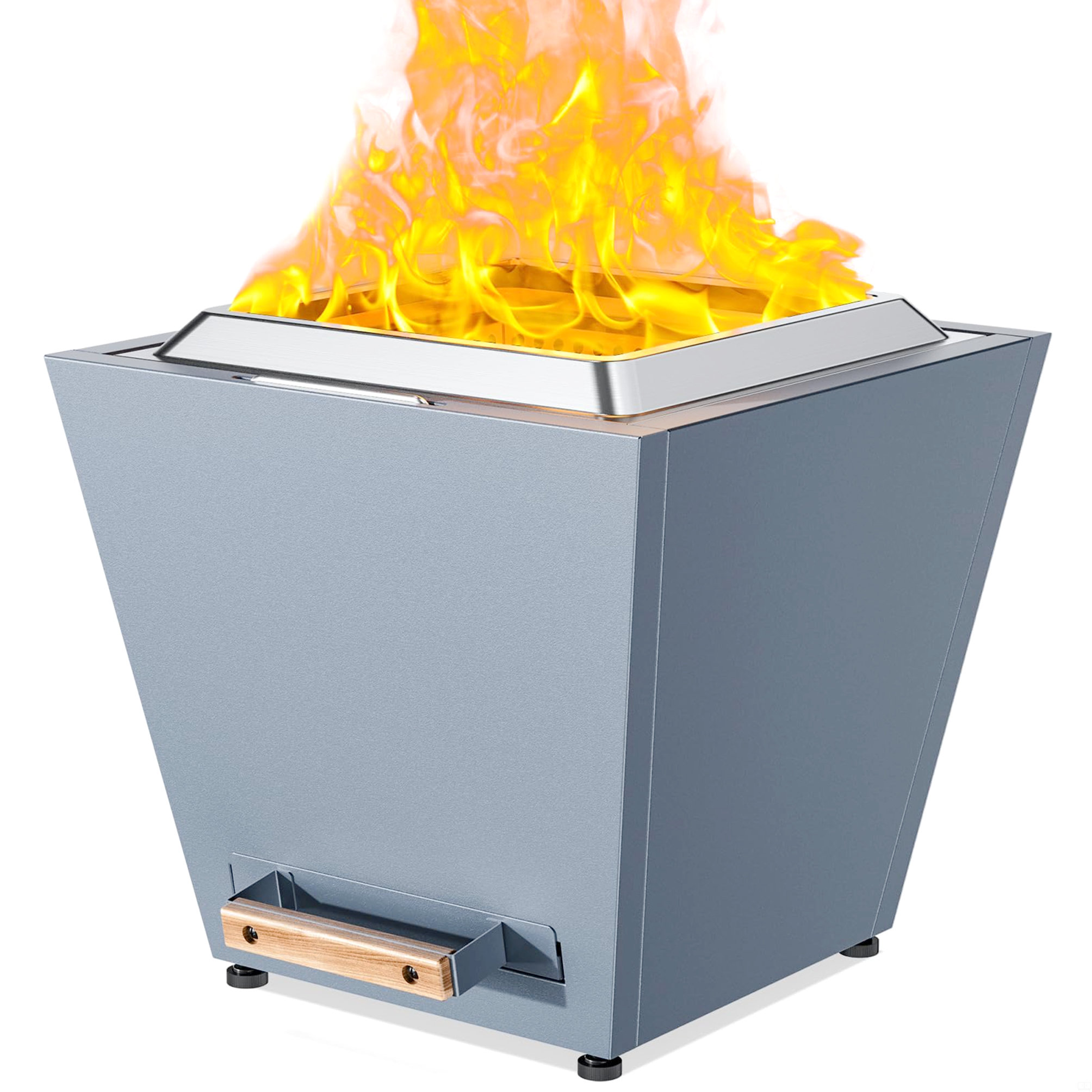 Latitude Run® Smokeless Fire Pit, Wood Burning Fireplaces W/ Pull-Out ...