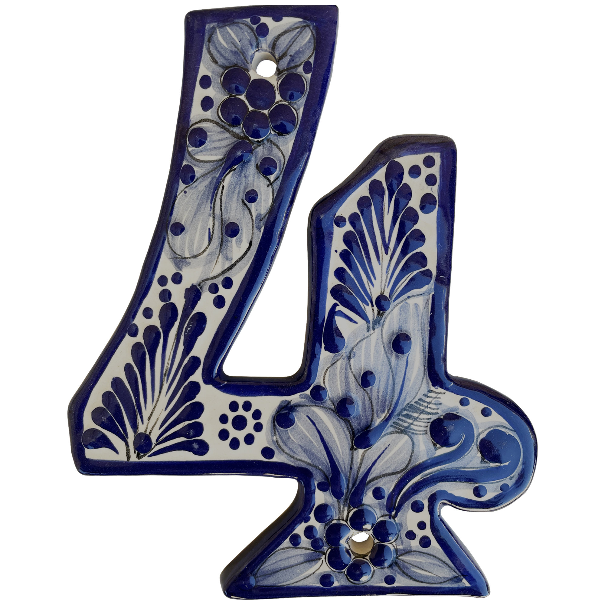 Fine Crafts Imports Mexican Majolica Rancho Tile Address House Number ...