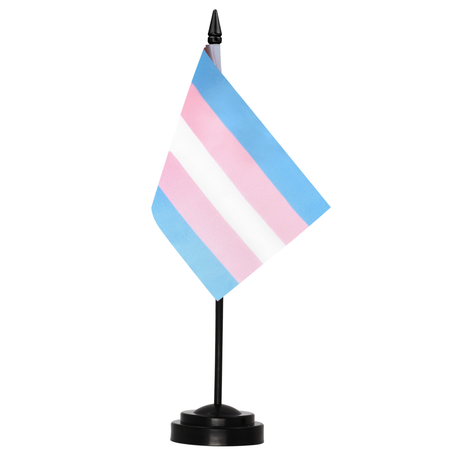 Arlmont & Co. Keaden Transgender Flag Set Polyester 6 x 4 in. | Wayfair