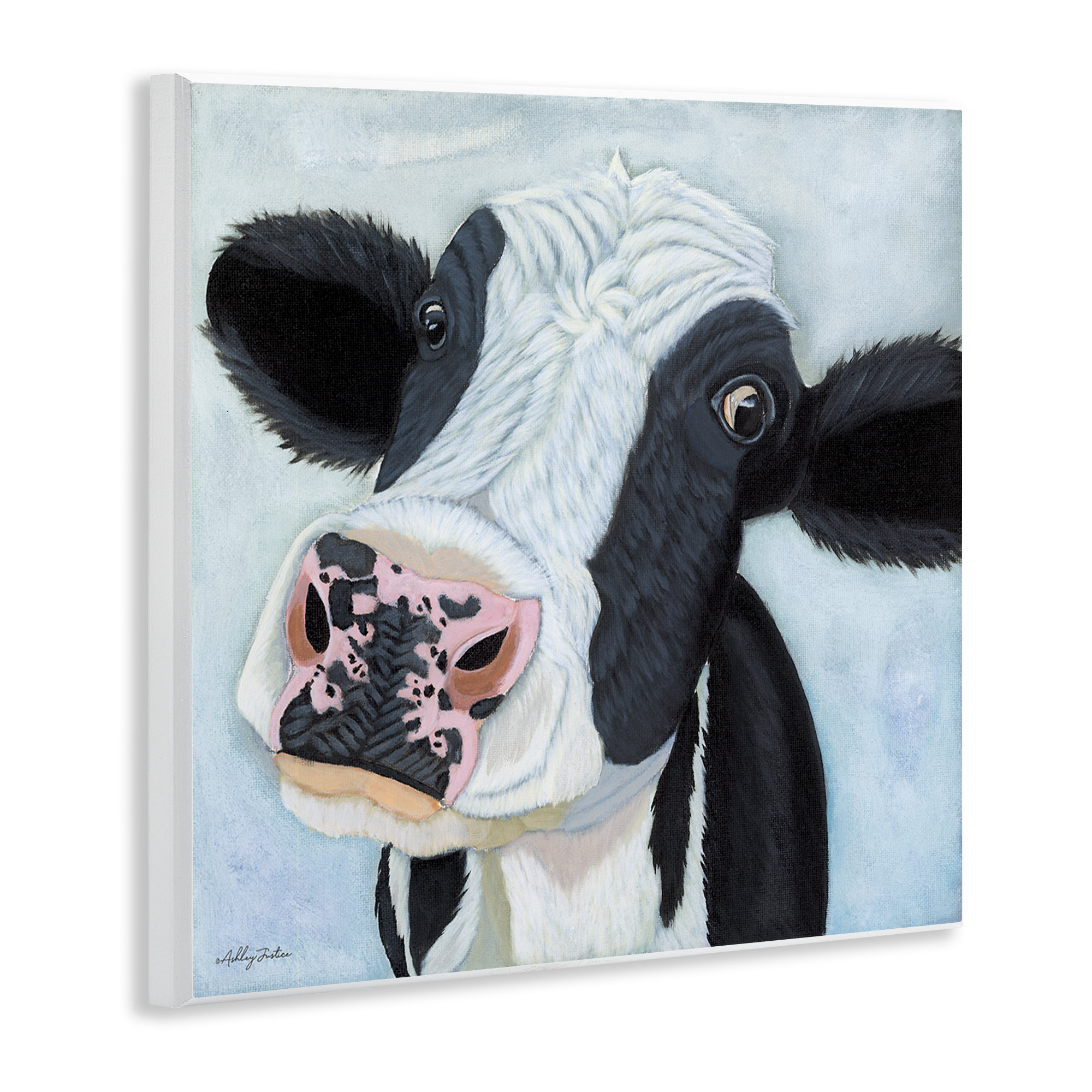 Ophelia & Co. Funny Cow Gaze Wall Plaque Art by Ashley Justice | Wayfair