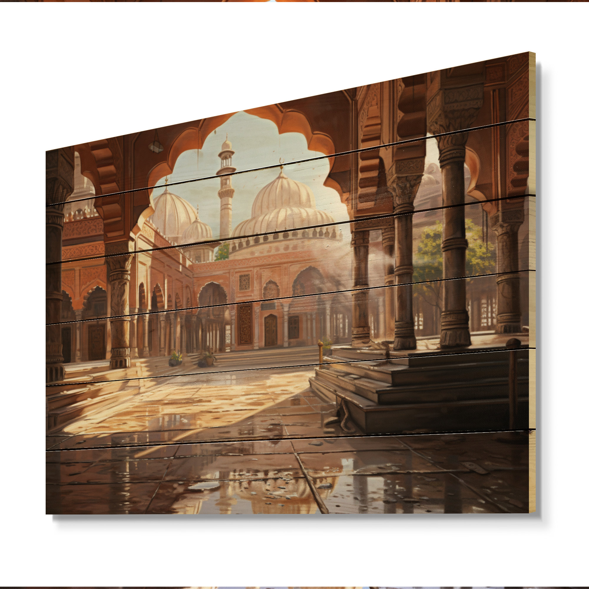 Red Barrel Studio® Islam Art The Path I On Wood Print | Wayfair