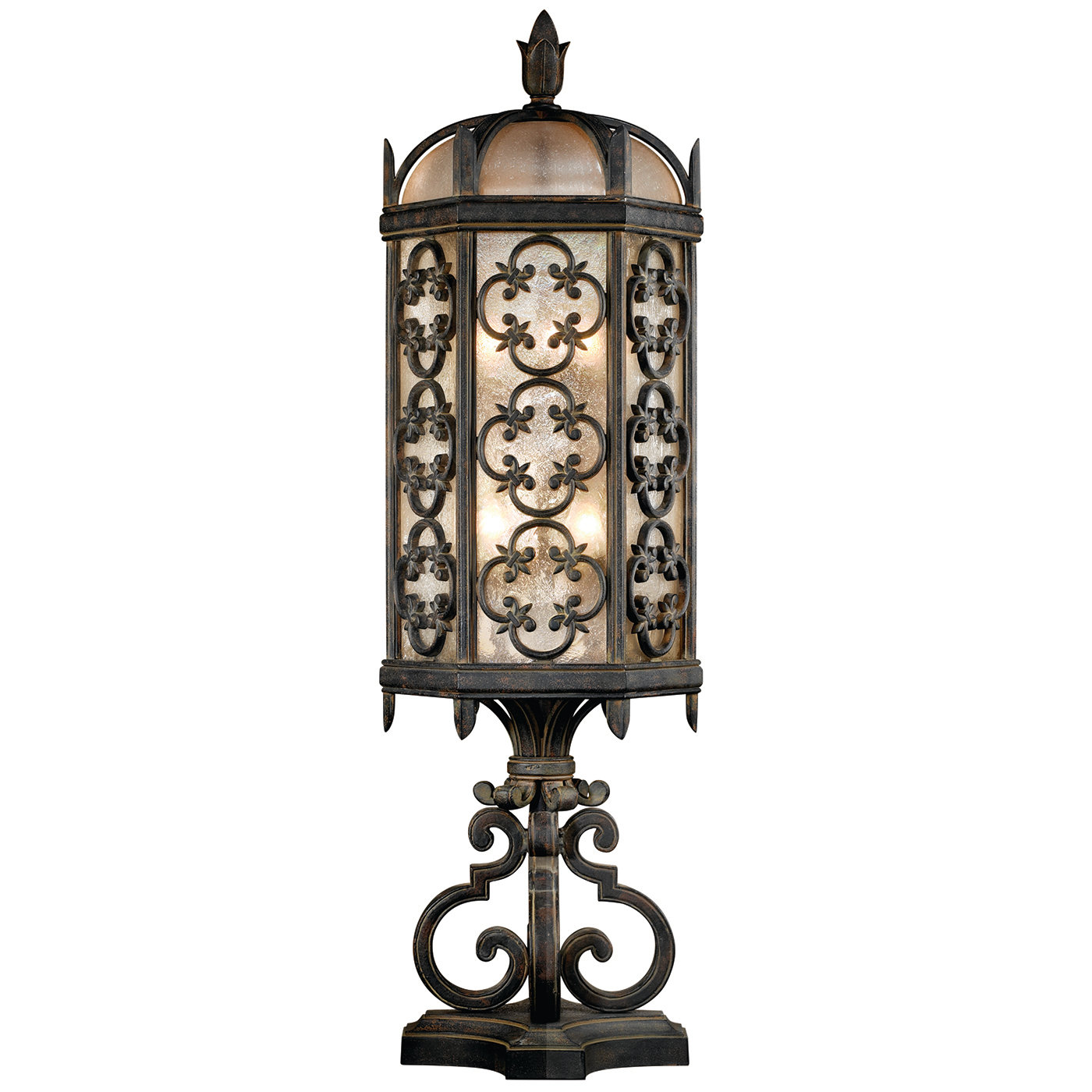 Fine Art Handcrafted Lighting Costa del Sol 33" Outdoor Pier Mount ...